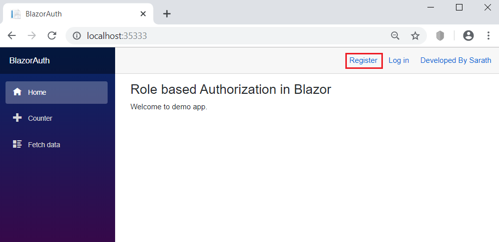 Role Based Authorization In Blazor Role Based Authorization In Blazor